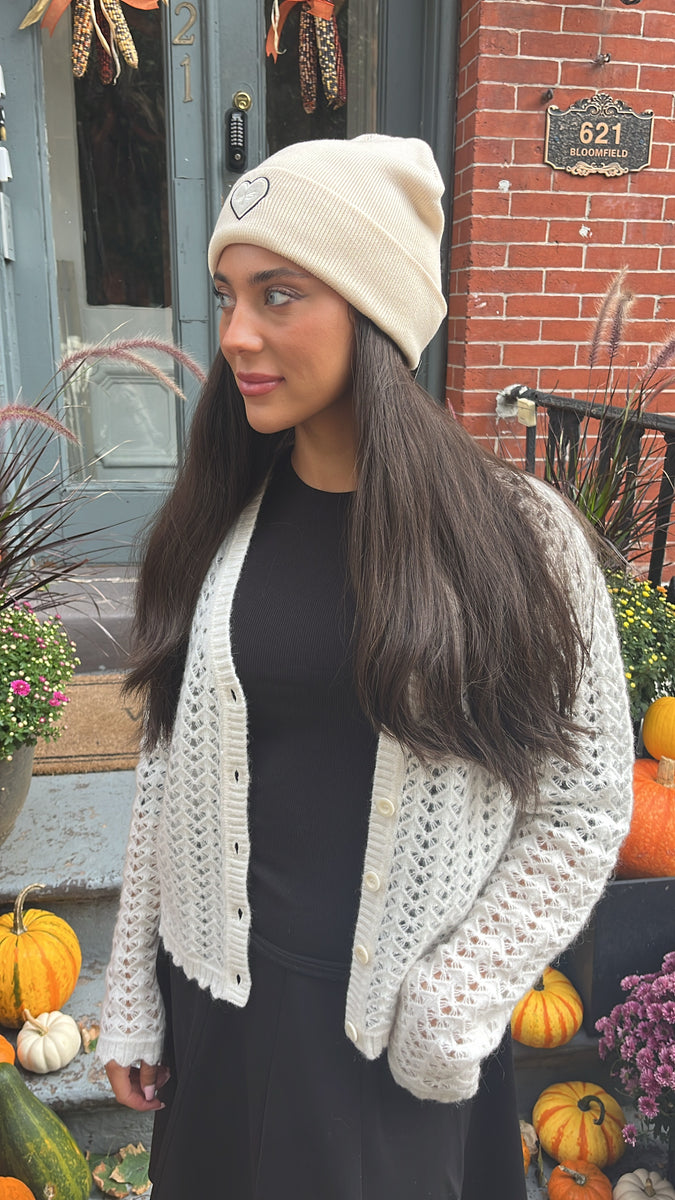 The Velvet Heart Beanie - Cream Edit – TAL NEW YORK